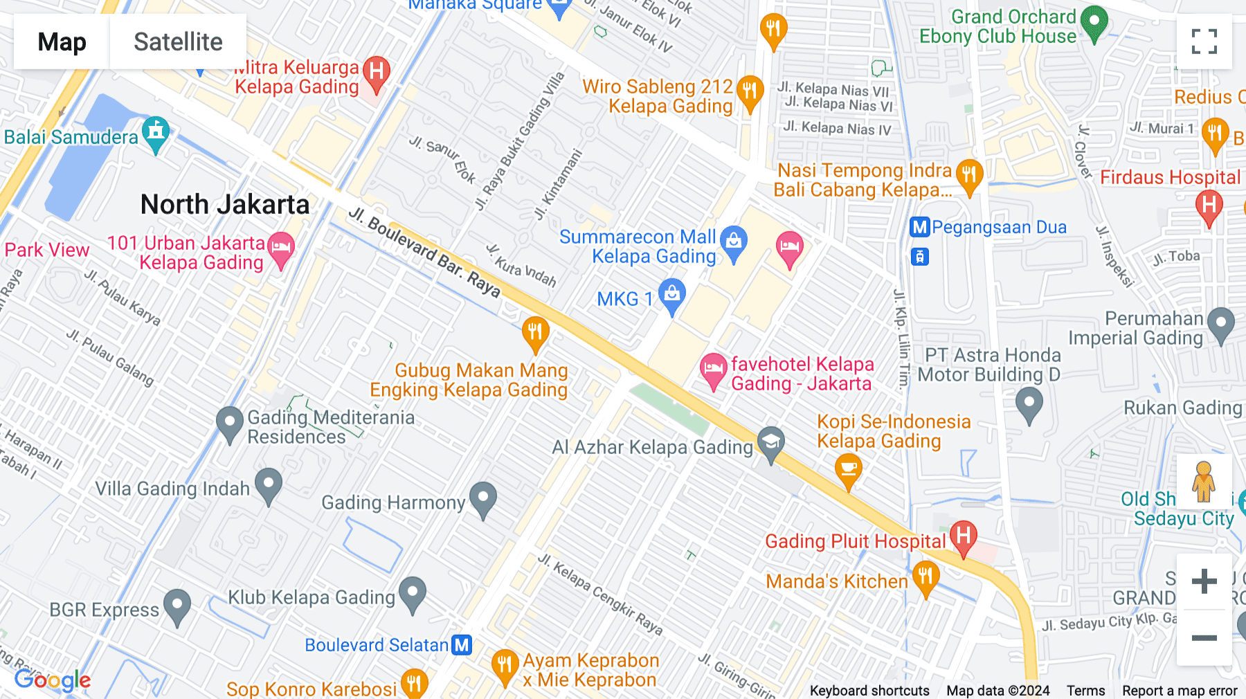 Serviced offices to rent and lease at Menara Satu, Sentra Kelapa gading ...